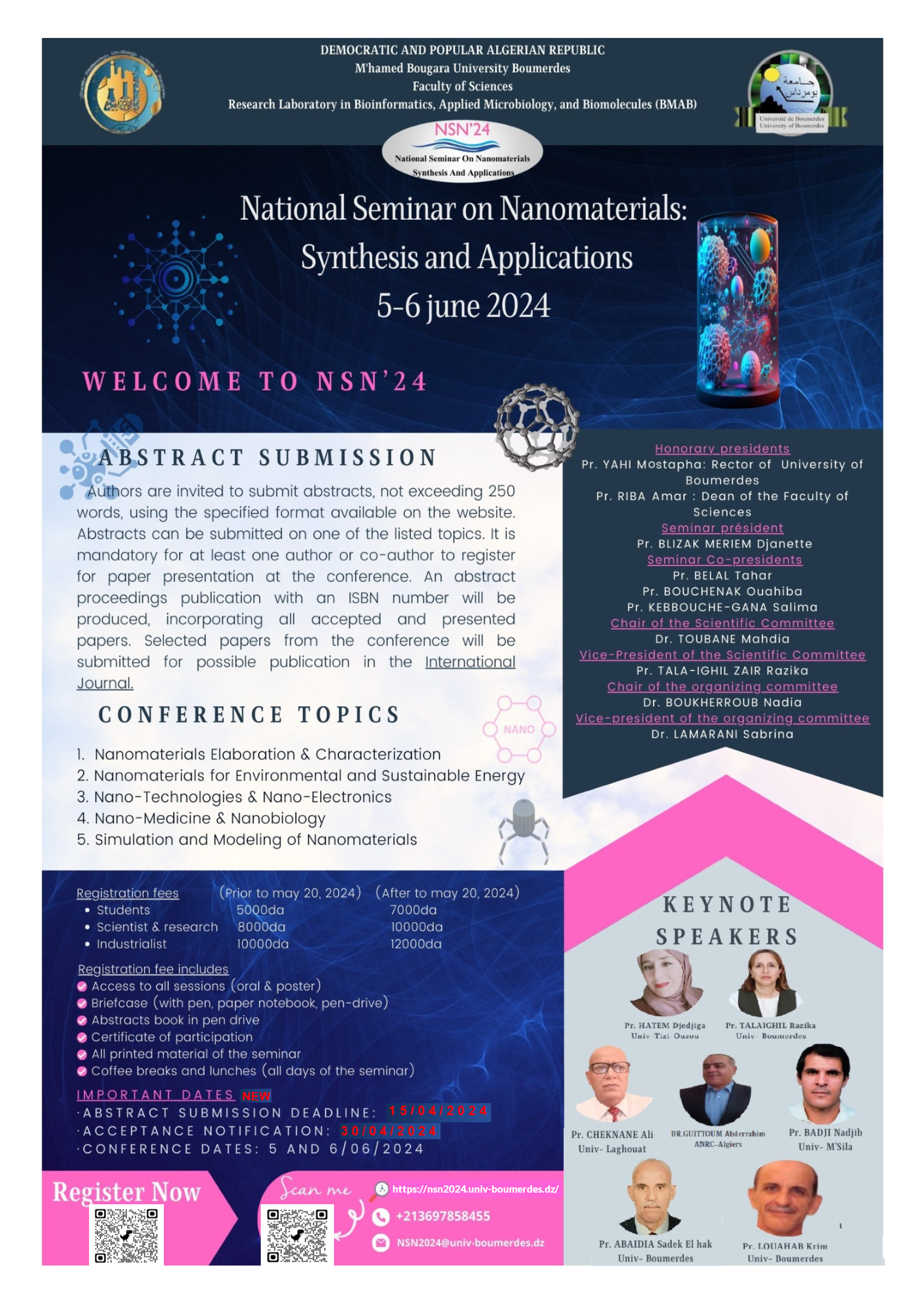 It is our great pleasure to invite you to the “National Seminar on ...